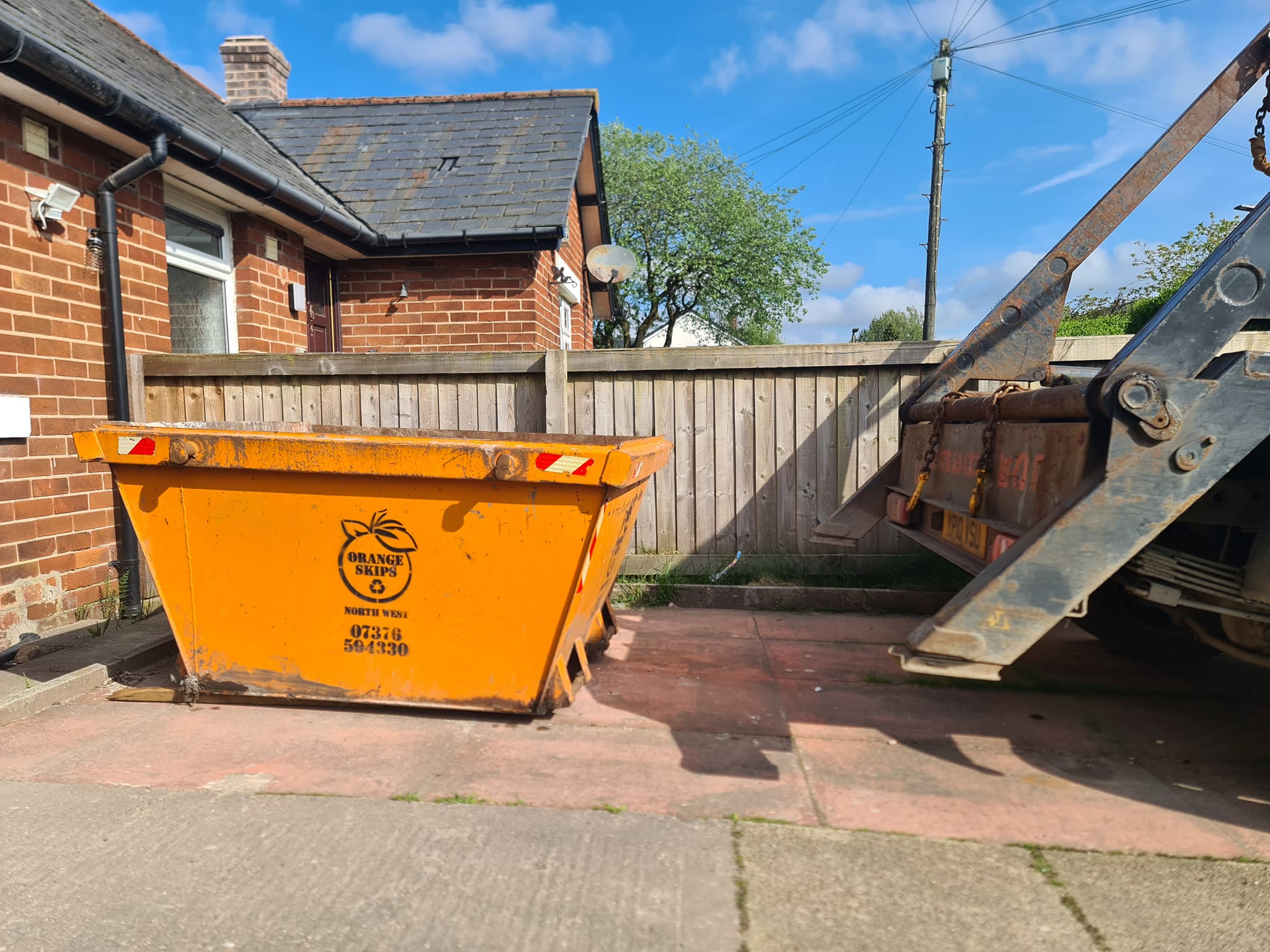 Skips Summerseat | Orange Skips NW | Book Online Now